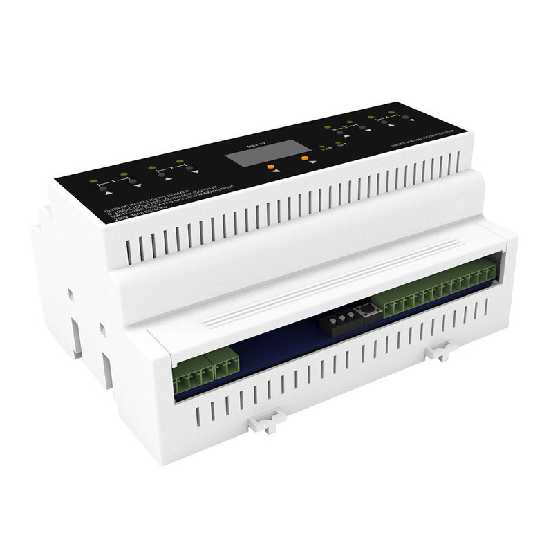 DIN RAIL 0-10V Dimmer ighting Control Module Applied In Smart Lighting ...