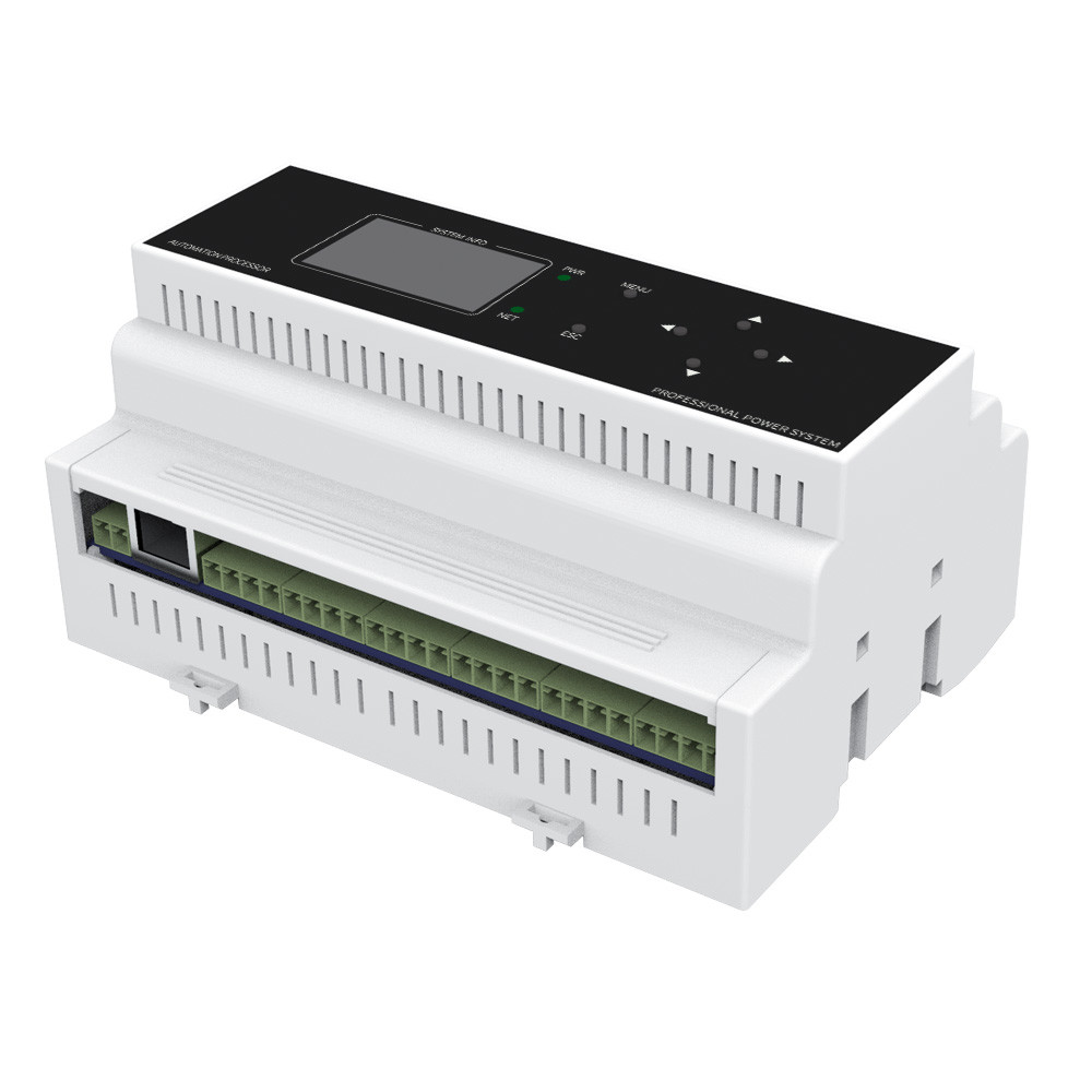 128*64 LCD Display Centralized Control System DIN Rail Mounting With RS ...